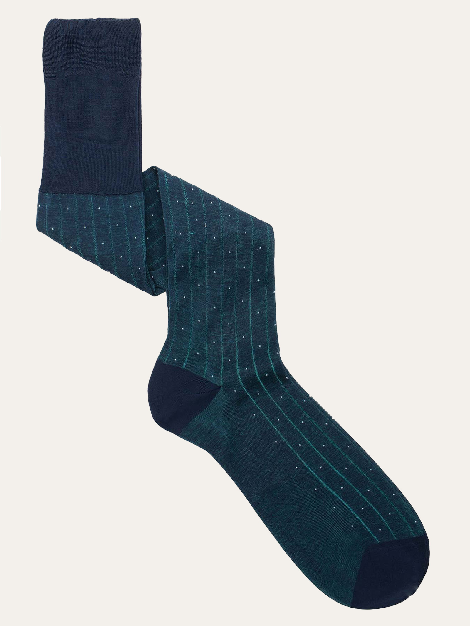Men's Long Pin Dot Pattern Socks with English Welt | Man, socks ...