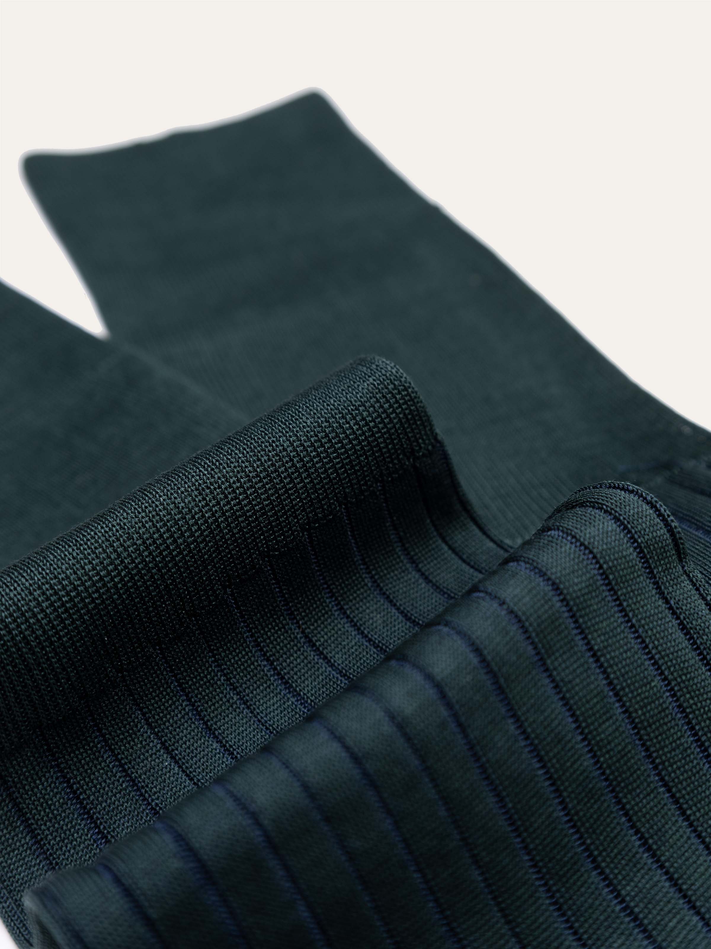 Classic ribbed long socks with two-tone Vanisé in 100% Lisle Cotton ...