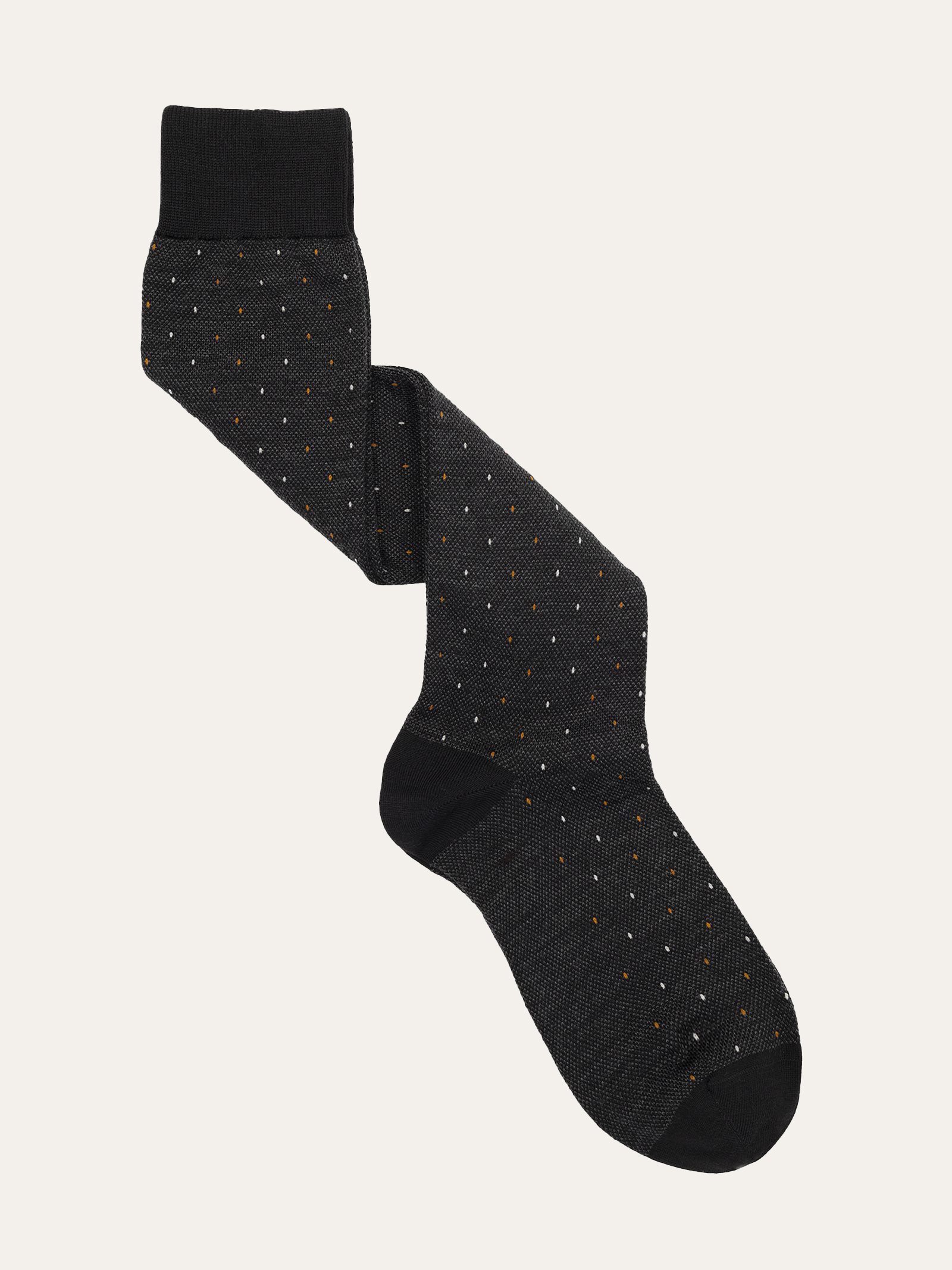 Long wool socks with micro Polka dots pattern | Man, socks, Woolen ...