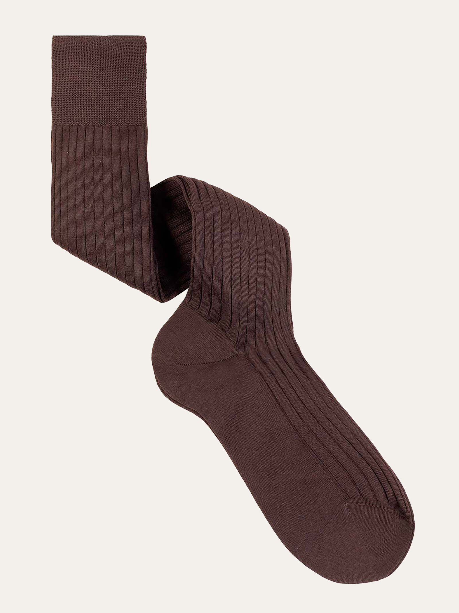 Ribbed Solid Color Merino Wool Long Socks | Woolen Socks, long | Sozzi ...